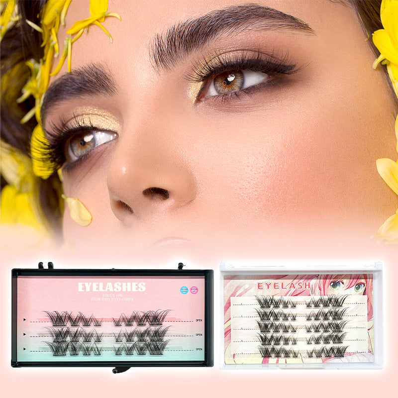 Clusters Individual Fox Style Thick False Eyelashes – salefunn